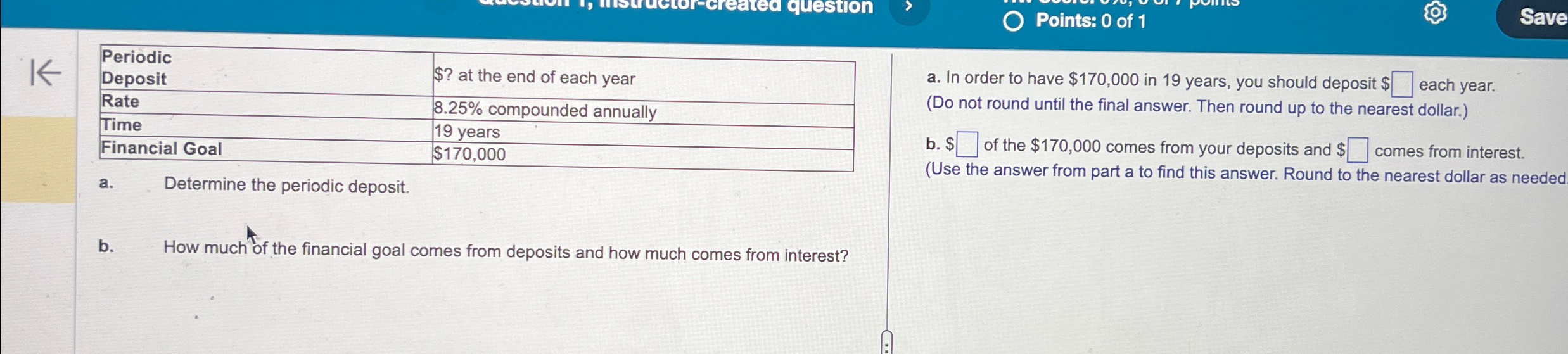 Solved \table[[Periodic,$? ﻿at the end of each | Chegg.com