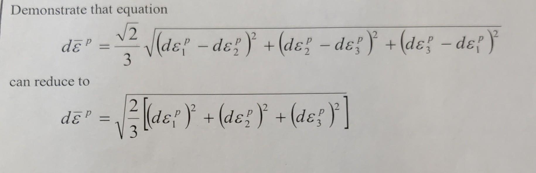 Demonstrate that equation | Chegg.com