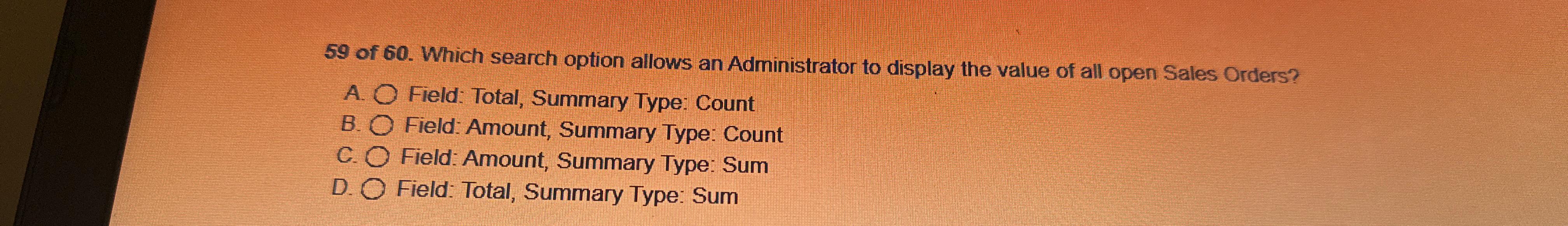 Solved 59 ﻿of 60 . ﻿Which search option allows an | Chegg.com