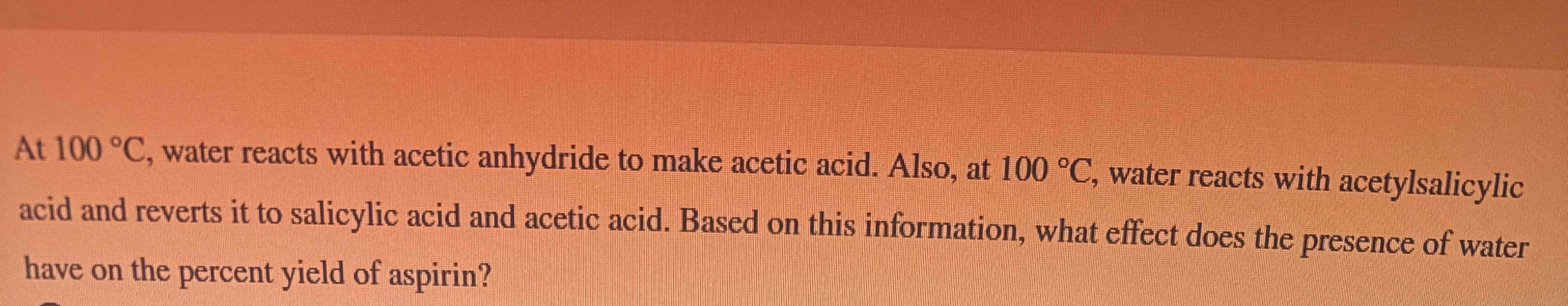 Solved At \( 100^{\circ} \mathrm{C} \), ﻿water reacts with | Chegg.com