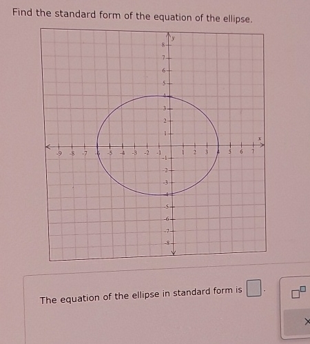 Solved Find the standard form of the equation of the | Chegg.com