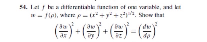 Solved Let F ﻿be A Differentiable Function Of One Variable