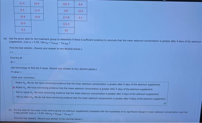 Solved A deficiency of the trace element selenium in the | Chegg.com