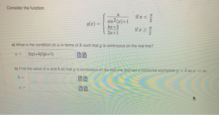 Solved Consider the function a if x