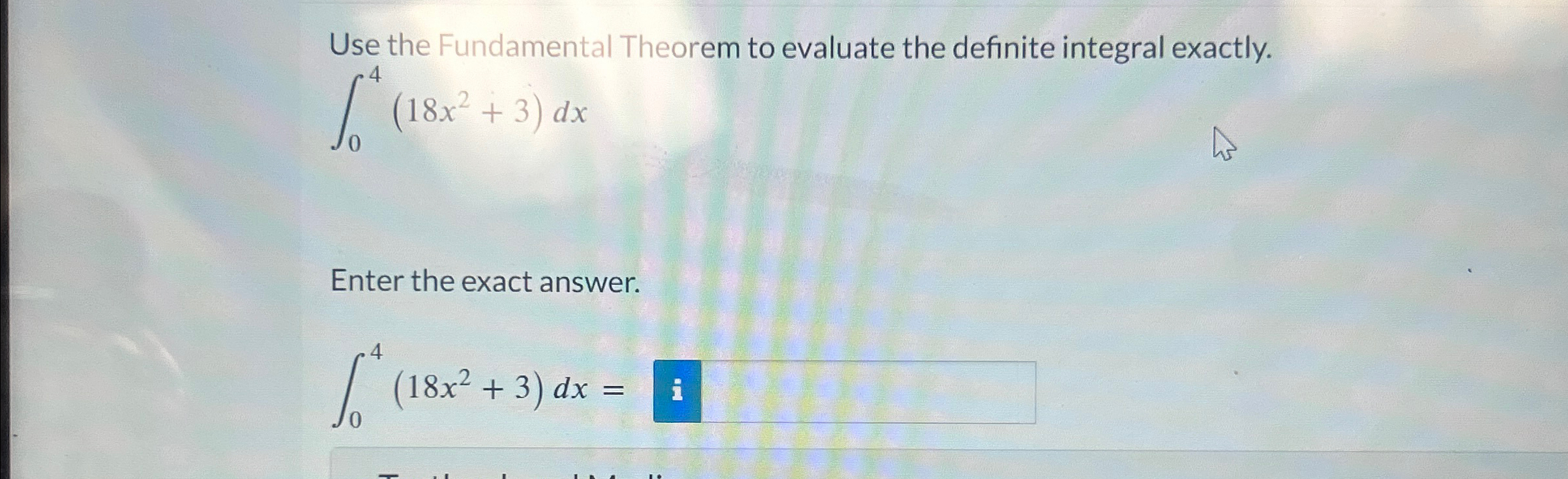 Solved Use the Fundamental Theorem to evaluate the definite | Chegg.com