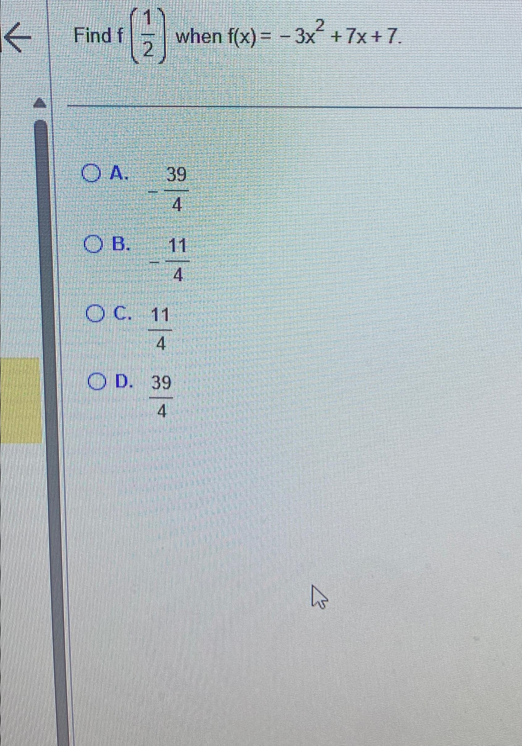 Solved Find f(12) ﻿when | Chegg.com