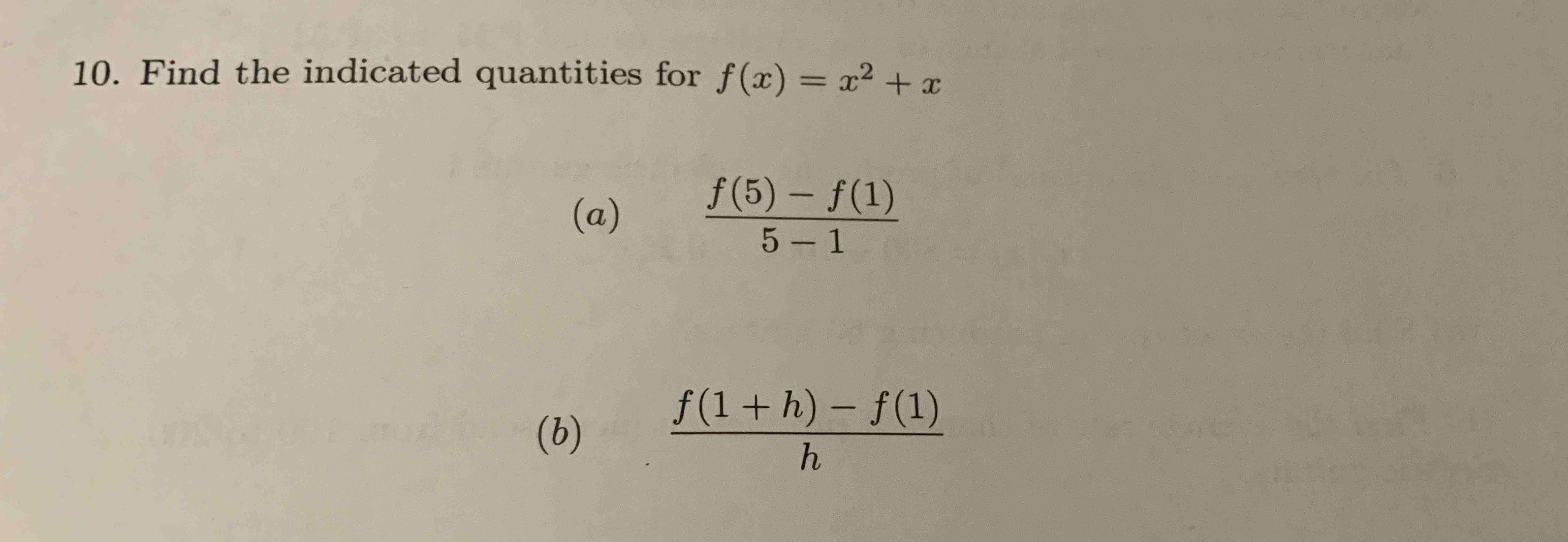 Solved Find the indicated quantities for | Chegg.com