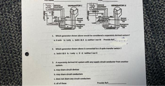 1. Which generator shown above would be considered a | Chegg.com