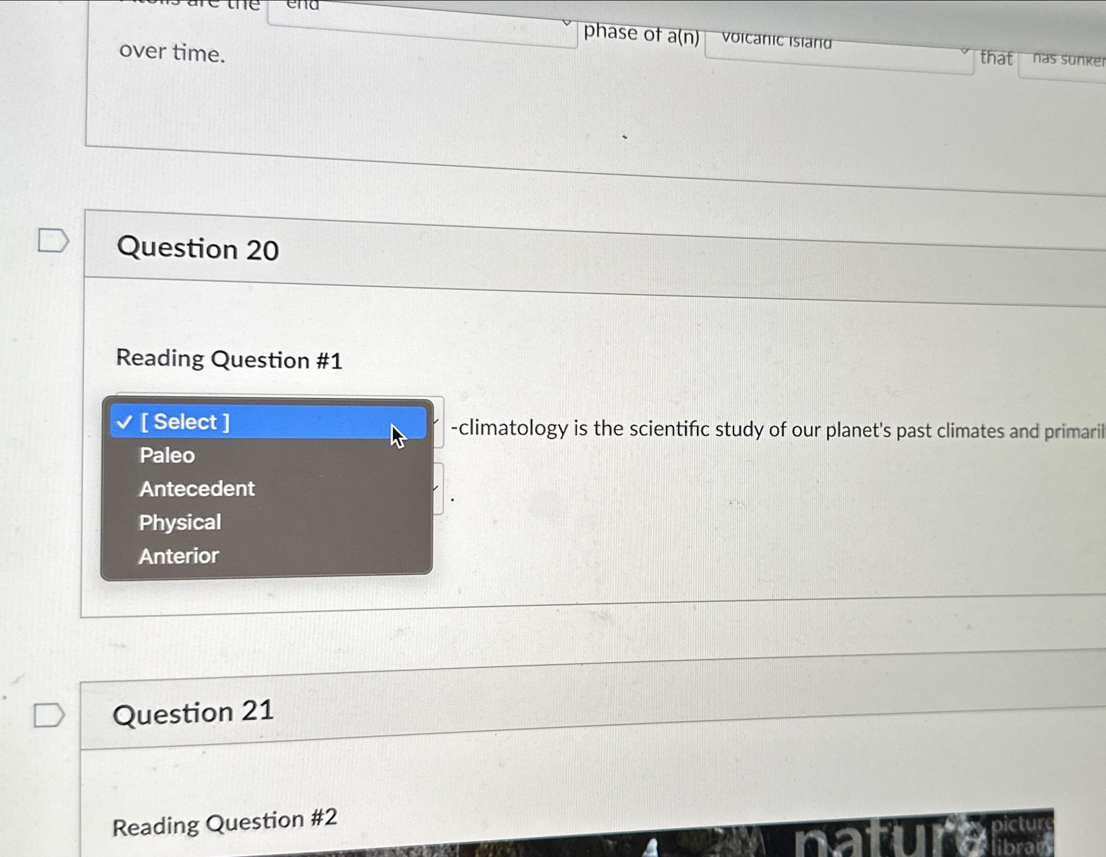 over time.Question 20Reading Question #1[ ﻿Select | Chegg.com