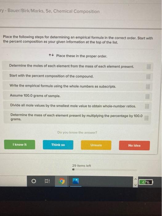 Solved Ty - Bauer/Birk/Marks, 5e, Chemical Composition Place | Chegg.com
