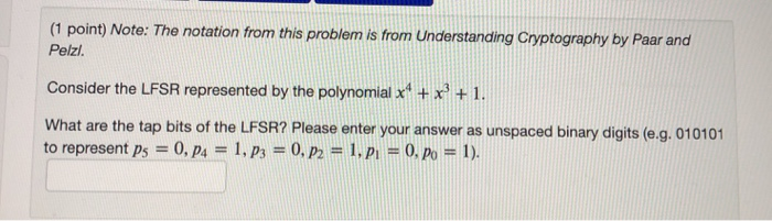 Solved 1 Point Note The Notation From This Problem Is 3097