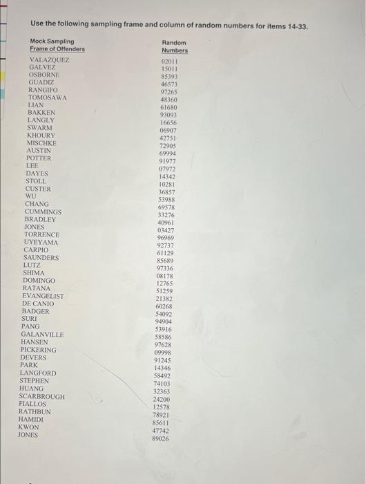 Solved Matching: For each of the following items (items | Chegg.com