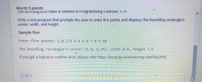 Solved Worth 5 points (Geometry: find the bounding | Chegg.com