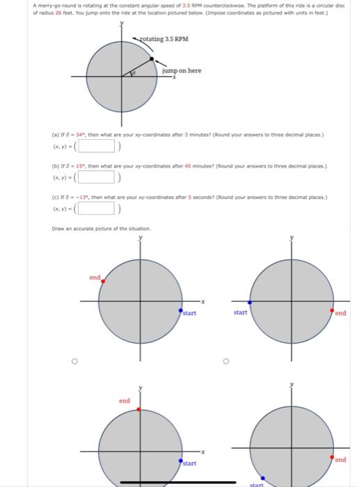 Solved A merry-go-round is rotating at the constant angular | Chegg.com