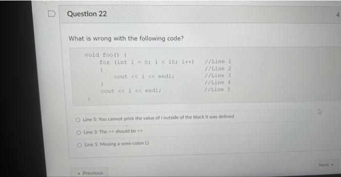 Solved What is wrong with the following code? void fooll 1 | Chegg.com