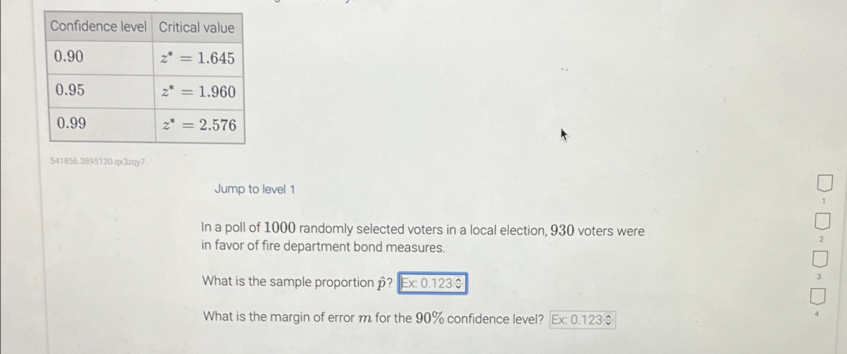 Solved \table[[Confidence level,Critical | Chegg.com
