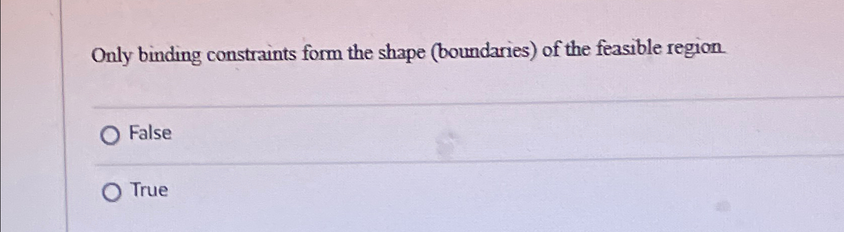 Solved Only binding constraints form the shape (boundaries) | Chegg.com