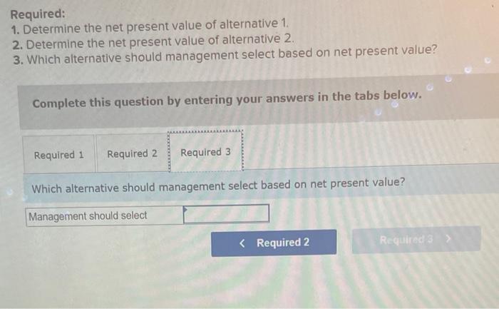 Solved Problem 24.6A (Algo) Net present value of alternate | Chegg.com