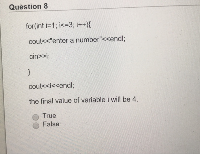 Solved Question 2 Following is an example of a nested loop | Chegg.com