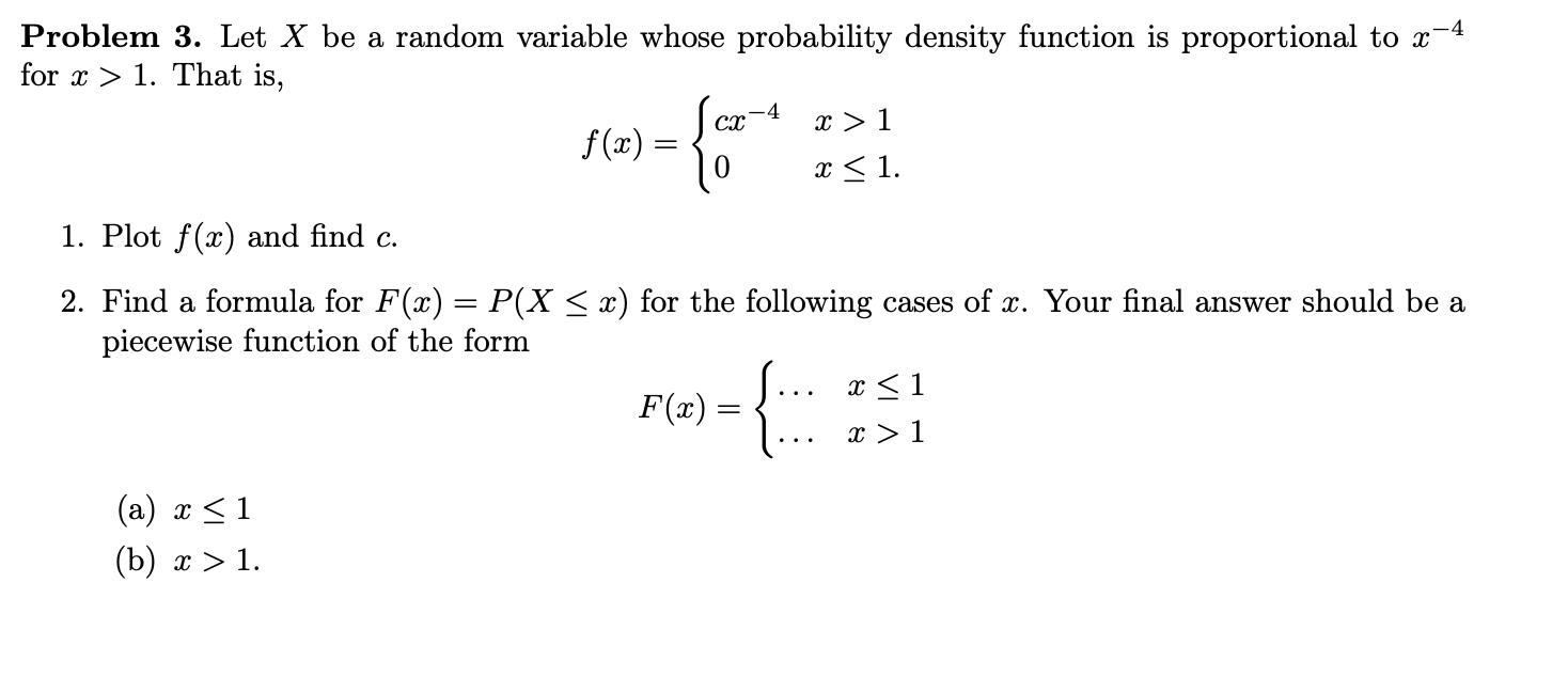 Solved Problem 3 let X be A Random Variable Whose
