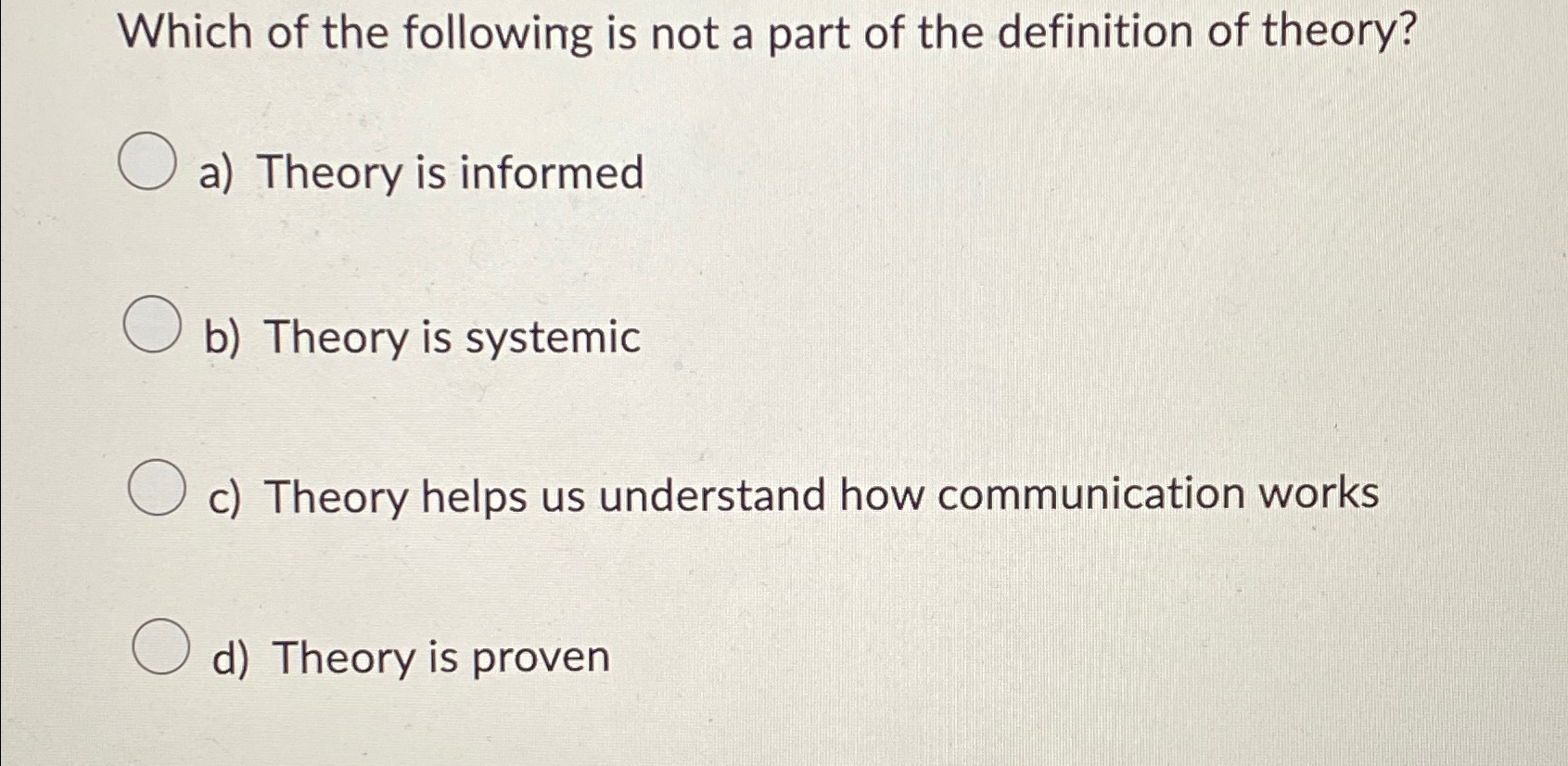 Solved Which of the following is not a part of the | Chegg.com