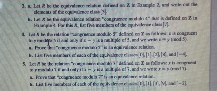 In Exercises 6-10, a relation R is defined on the set | Chegg.com