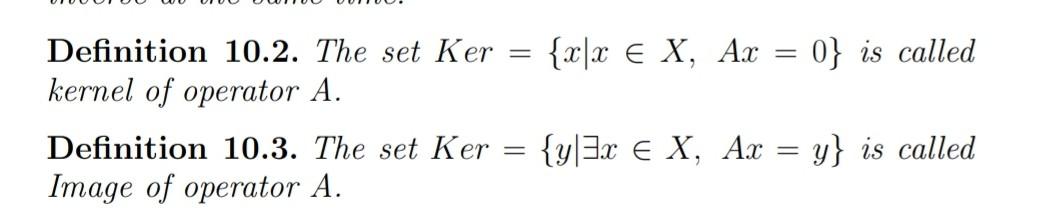 Solved Lemma 10 4 For Linear Operator A The Next Statement