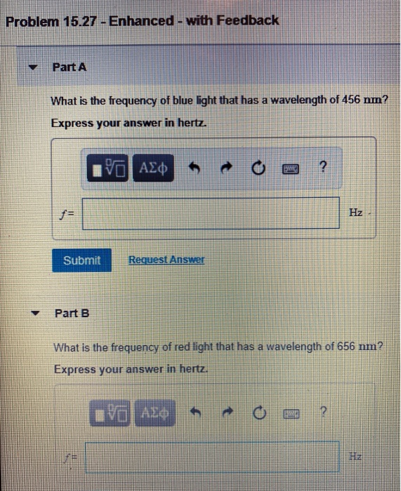 Solved Problem 15.27 - Enhanced - with Feedback Part A What | Chegg.com
