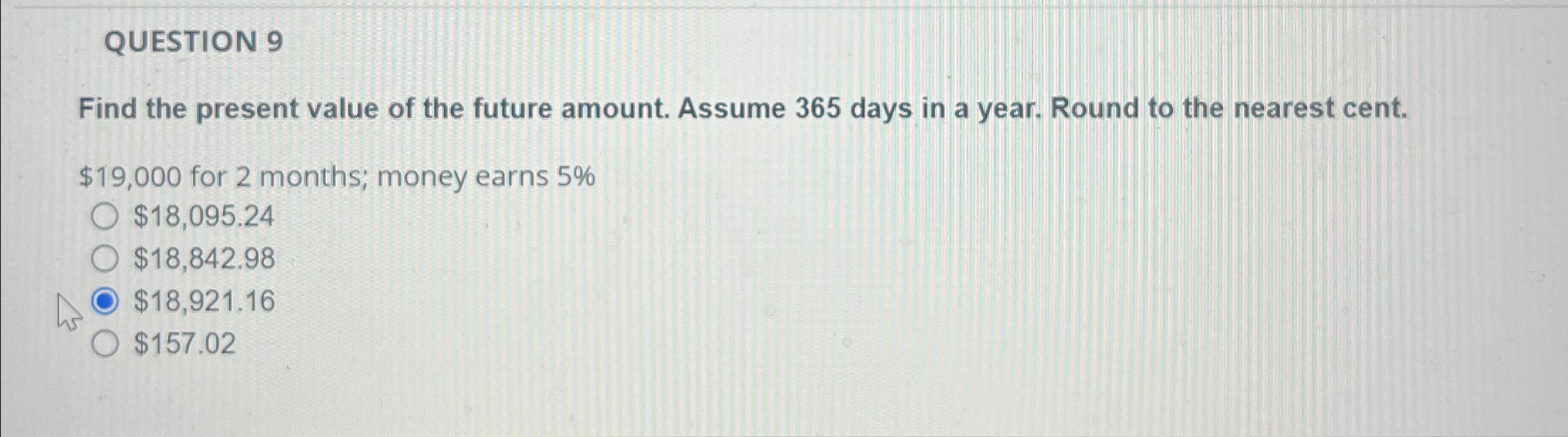 Solved QUESTION 9Find the present value of the future | Chegg.com Solved QUESTION 9Find the present value of the future | Chegg.com