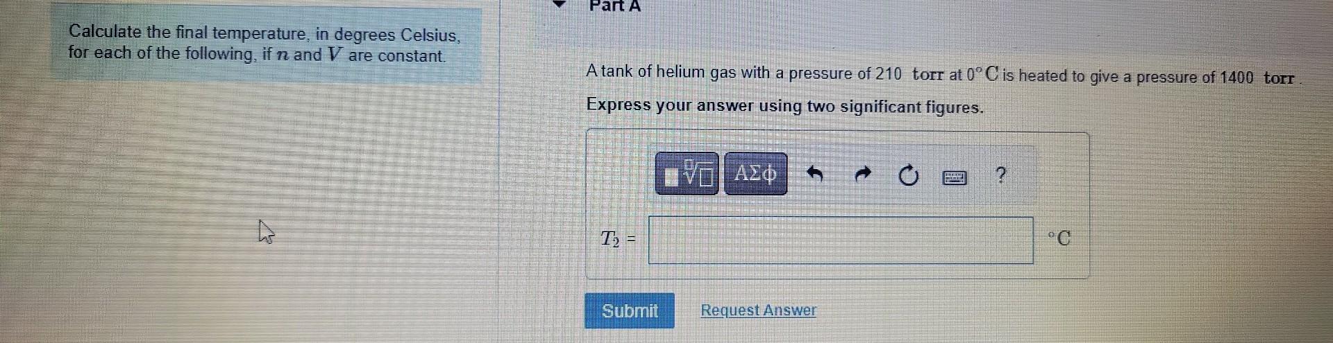 Solved Calculate the final temperature, in degrees Celsius, | Chegg.com