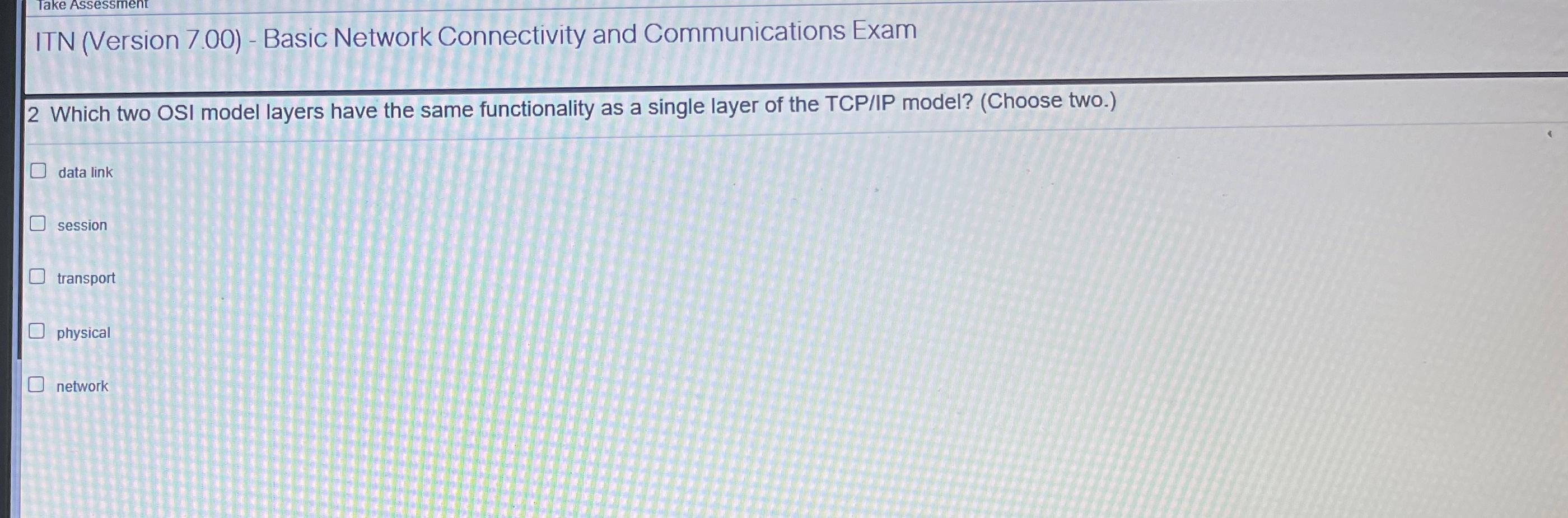 Solved ITN (Version 7.00) - ﻿Basic Network Connectivity and | Chegg.com
