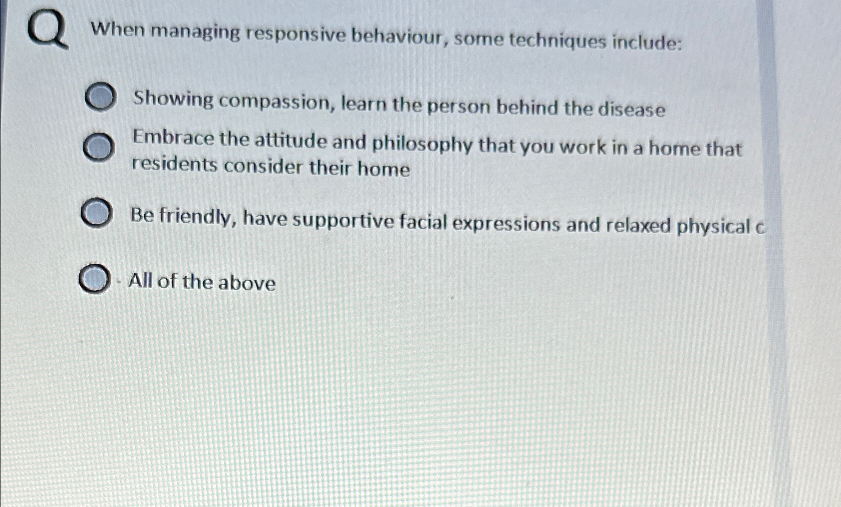 Solved When managing responsive behaviour, some techniques | Chegg.com