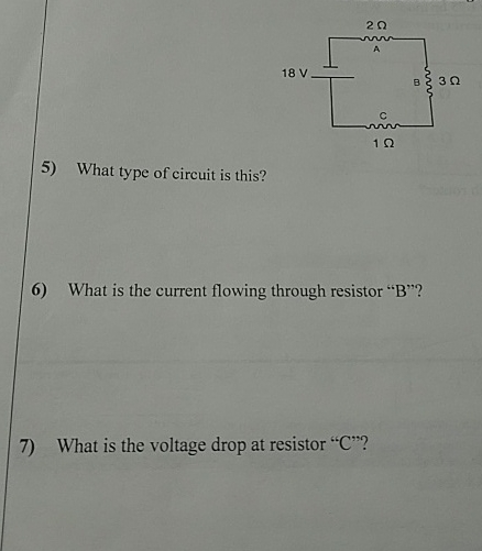 Solved What type of circuit is this?What is the current | Chegg.com