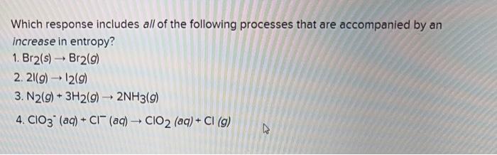 Solved Which response includes all of the following | Chegg.com
