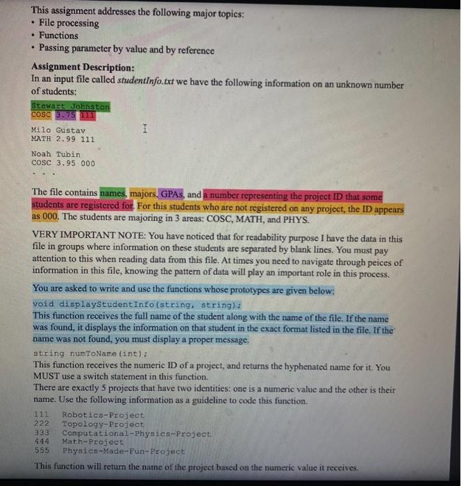 Solved need help coding this in C++. The instructions MUST | Chegg.com