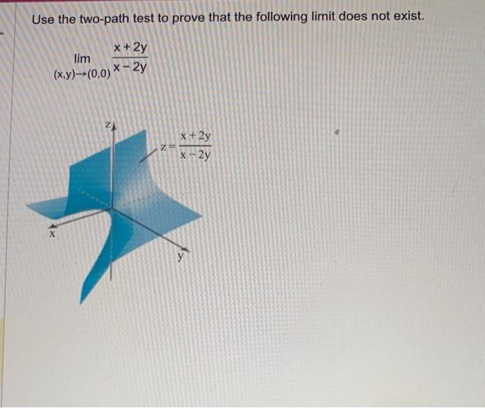 Solved Use the two-path test to prove that the following | Chegg.com