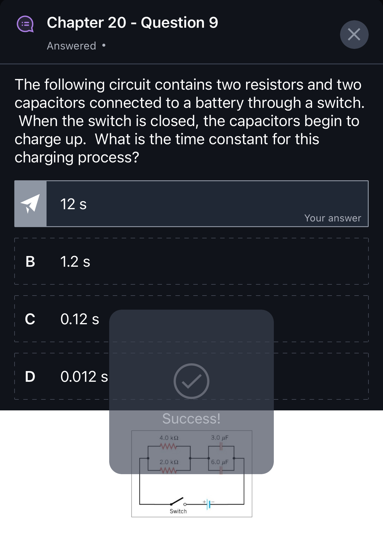 Solved () Chapter 20 - Question 9\\nAnswered *\\nThe | Chegg.com Solved () Chapter 20 - Question 9\\nAnswered *\\nThe | Chegg.com