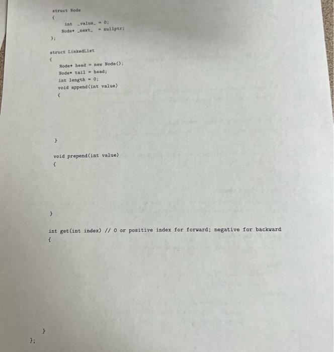Solved int got(int index) // 0 or positive index for | Chegg.com