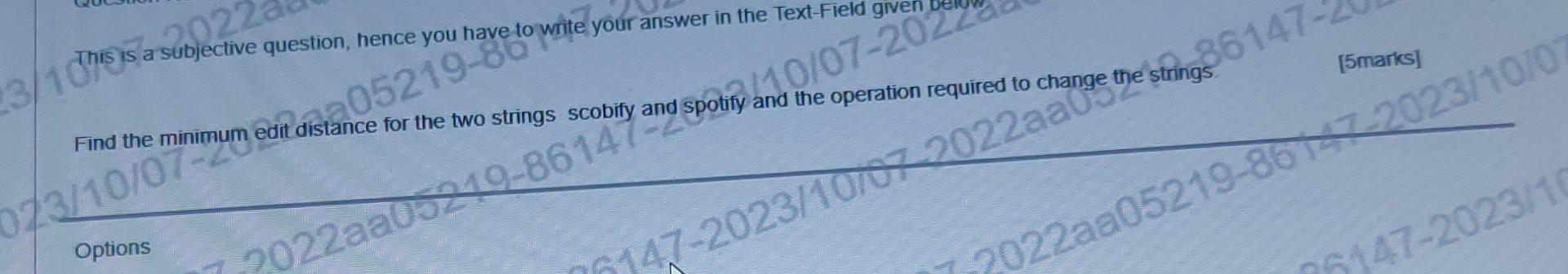Solved This is a subjective question, hence you have to | Chegg.com