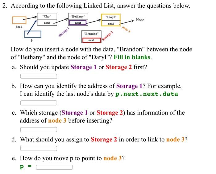 Solved Assume that there is a linked list that connected | Chegg.com