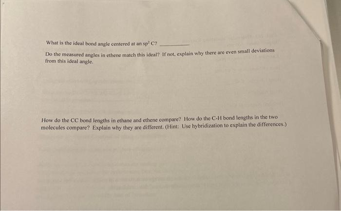 Solved Exercise 2: Constructing an Alkene Ethene: (5 pts.) | | Chegg.com