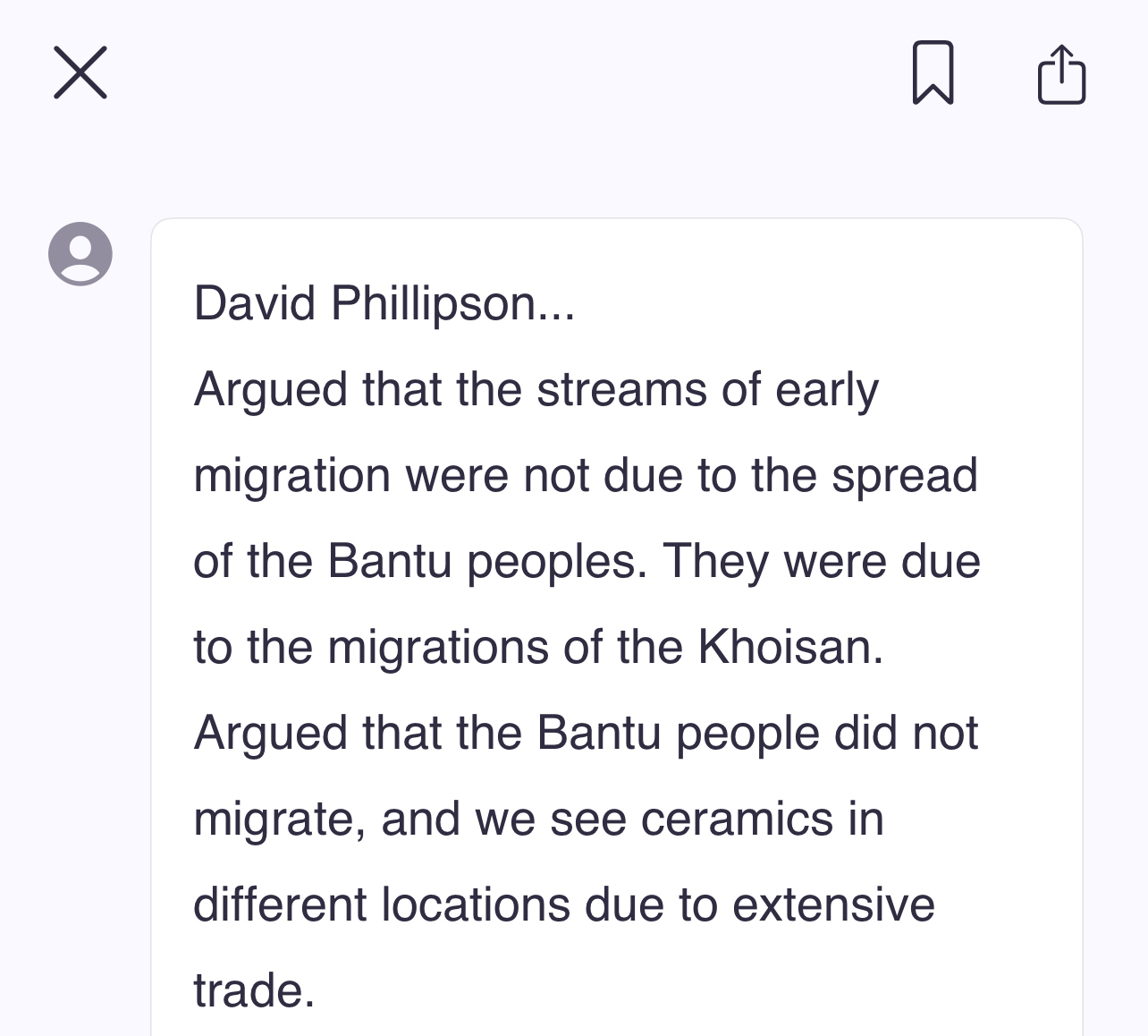 Solved David Phillipson...Argued that the Bantu people did | Chegg.com