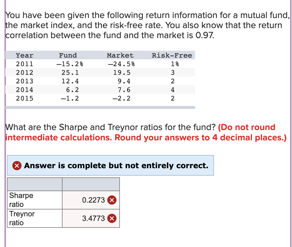 Solved You have been given the following return information | Chegg.com