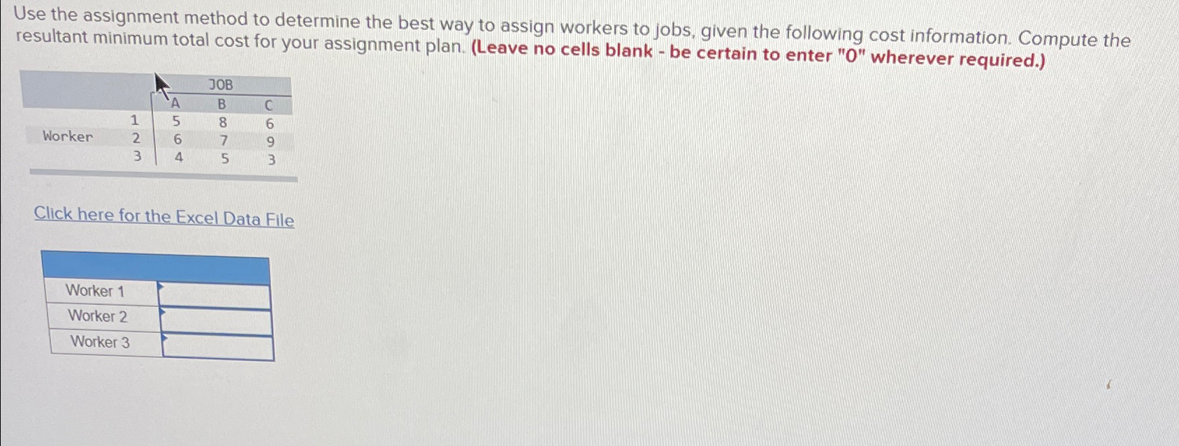 Solved Use the assignment method to determine the best way | Chegg.com