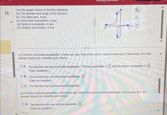 Solved Use the graph shown to find the following (a) The | Chegg.com