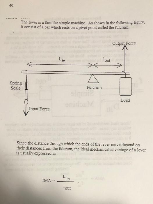 Experiment 6: Simple Machines Introduction Simple | Chegg.com