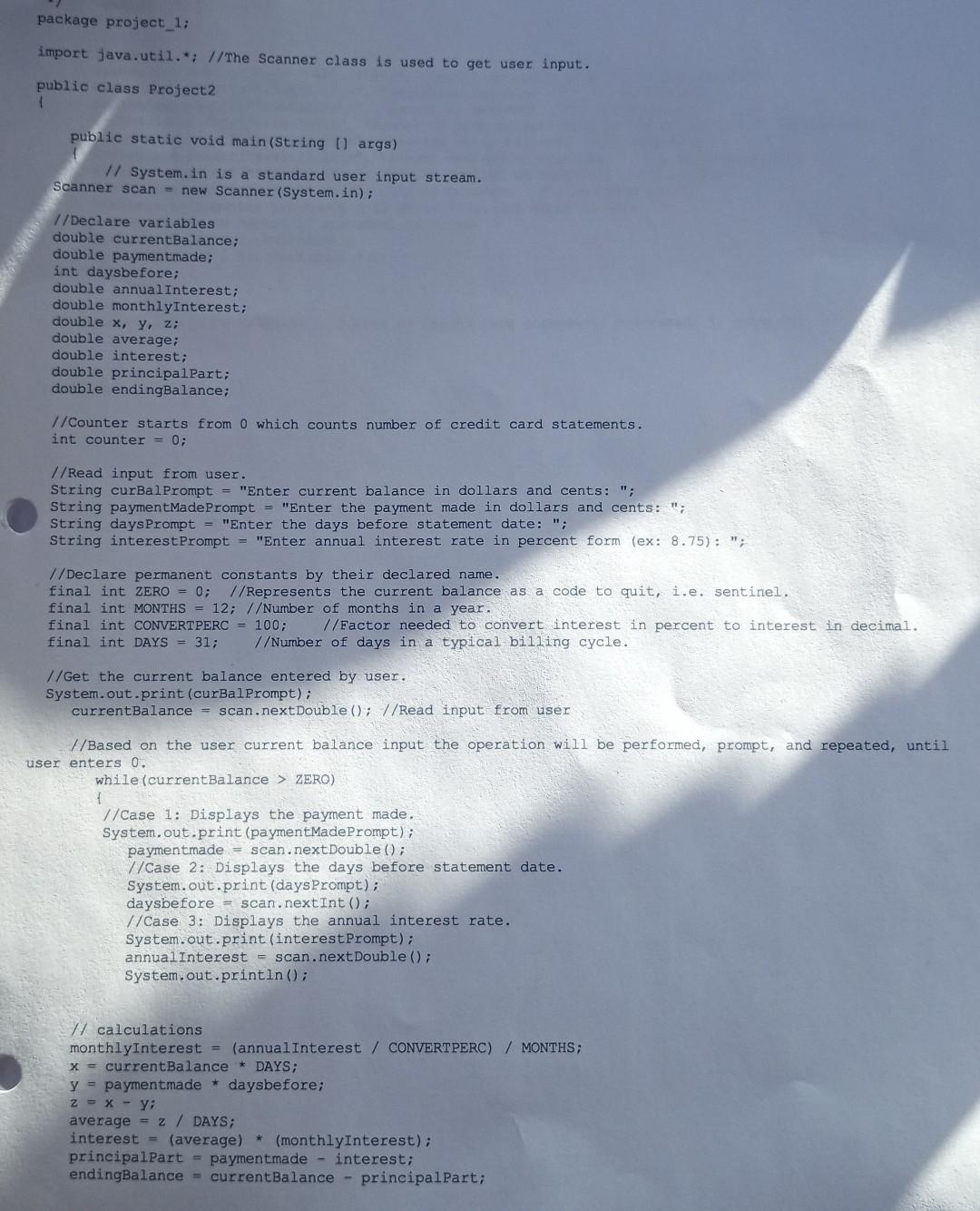 Solved Math 130 Java Programming I have a Programming | Chegg.com