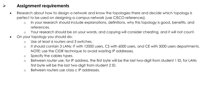 Solved • Assignment requirements Research about how to | Chegg.com