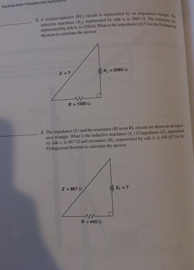 Solved Electrical Math Principles and Applicanoris2. ﻿A | Chegg.com