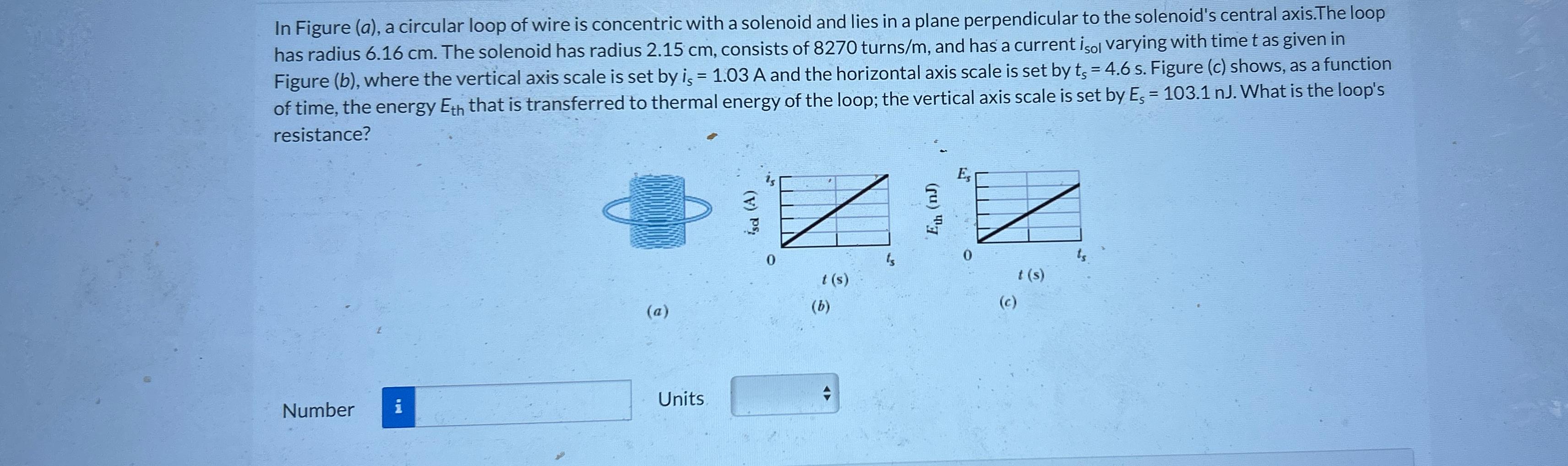 Solved In Figure (a), ﻿a circular loop of wire is concentric | Chegg.com